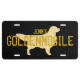 Golden Retriever GOLDENMOBILE | Custom Text License Plate | Zazzle