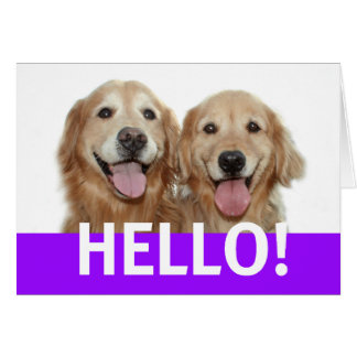 Dogs Saying Hello Gifts on Zazzle