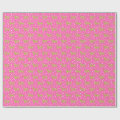 Golden retriever hot pink Spotty Snow Dog Pattern Wrapping Paper | Zazzle