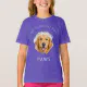 Golden Retriever My therapist has paws photo Girl T-Shirt | Zazzle