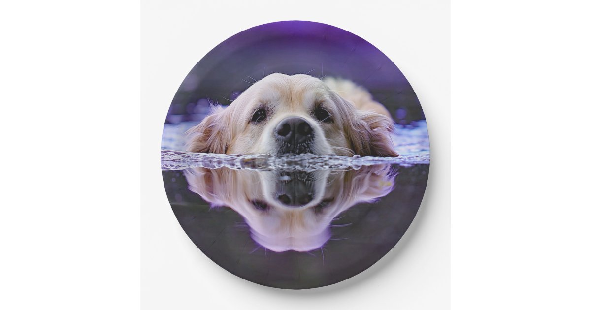 Golden Retriever Paper Plates | Zazzle