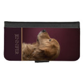 Golden Retriever Personalized Name | Dog iPhone Wallet Case | Zazzle
