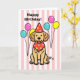 Golden Retriever Puppy Birthday Card | Zazzle