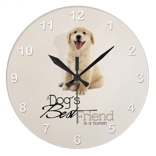 Golden Retriever Puppy Wall Clock | Zazzle.com