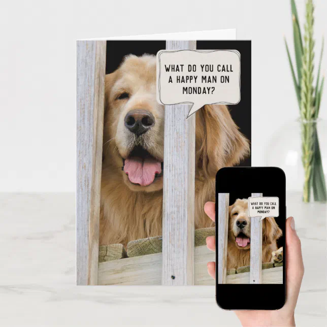 Golden Retriever Retirement Card | Zazzle