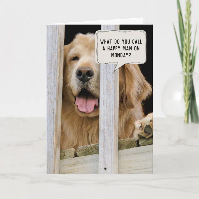 Golden Retriever Retirement Card | Zazzle