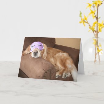 Golden Retriever Retirement Greeting Card | Zazzle