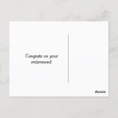 Golden Retriever Retirement Postcard | Zazzle