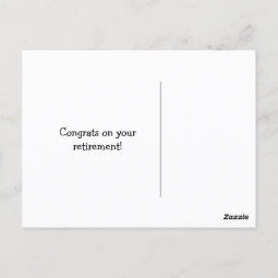 Golden Retriever Retirement Postcard | Zazzle
