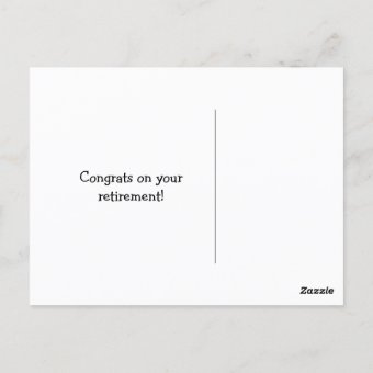 Golden Retriever Retirement Postcard | Zazzle