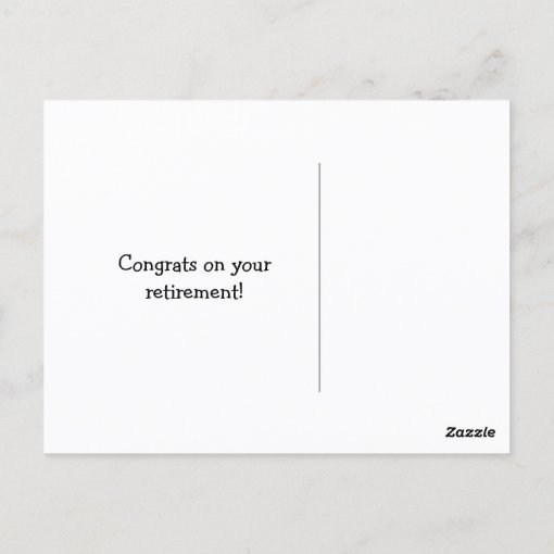 Golden Retriever Retirement Postcard | Zazzle