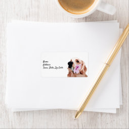 Golden Retriever Return Address Label | Zazzle