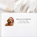 Golden Retriever Return Address Labels | Zazzle