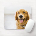 Golden Retriever Smiling Mouse Pad | Zazzle
