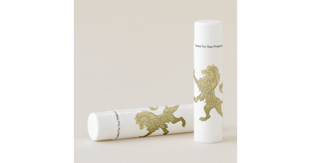 Golden Royal Lion Lip Balm | Zazzle