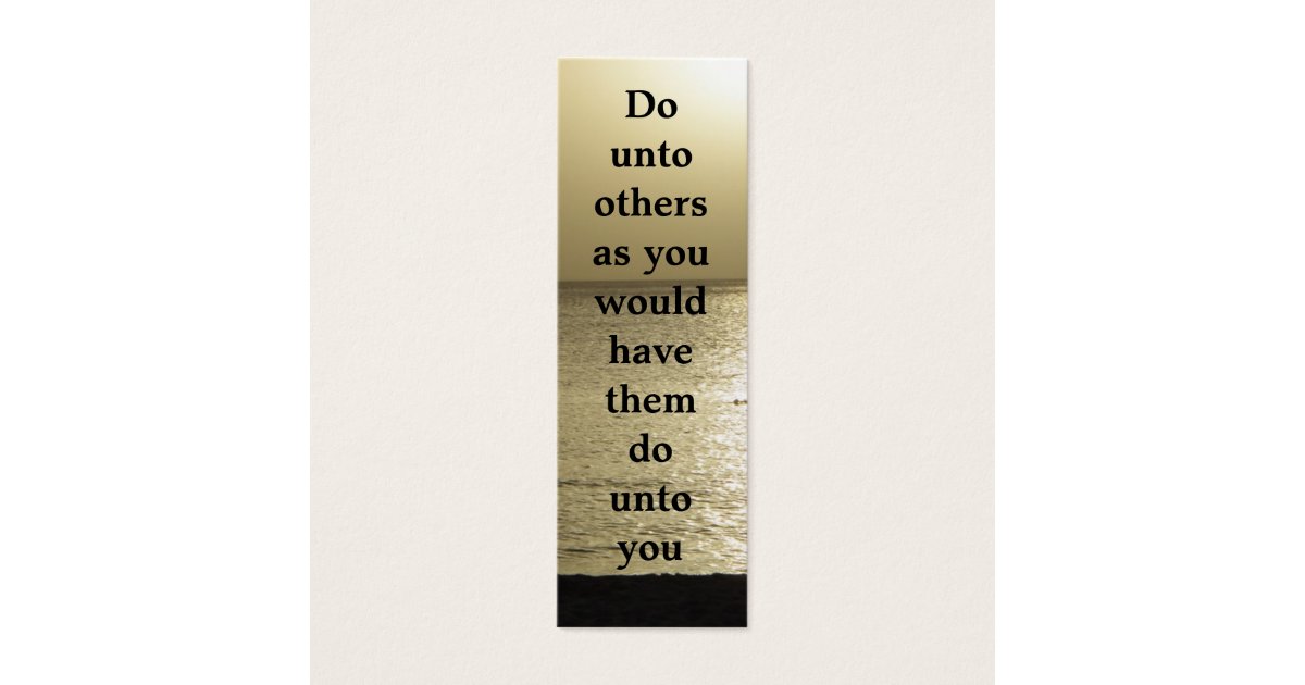Golden Rule Bookmark | Zazzle