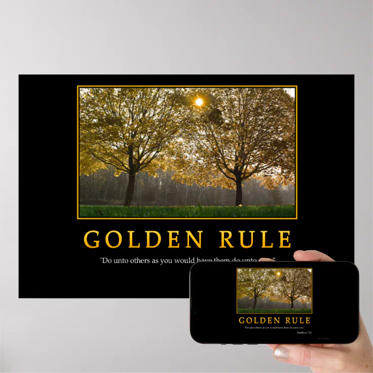 Golden Rule Poster | Zazzle