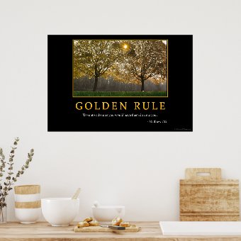 Golden Rule Poster | Zazzle