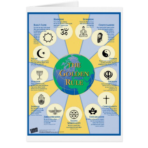 Golden Rule Poster Card | Zazzle