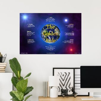 Golden Rule Poster (Horizontal) | Zazzle