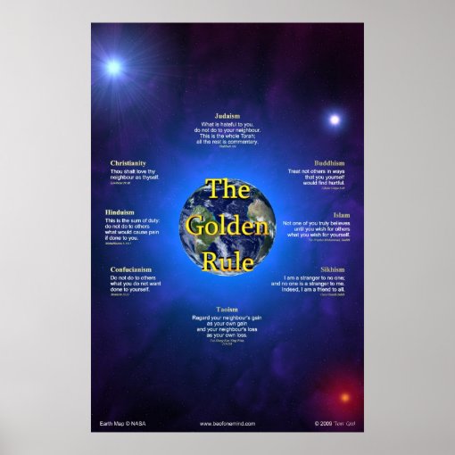 Golden Rule Poster (Vertical) | Zazzle