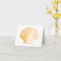 Golden Sand Sea Shell Thank You Note Cards | Zazzle