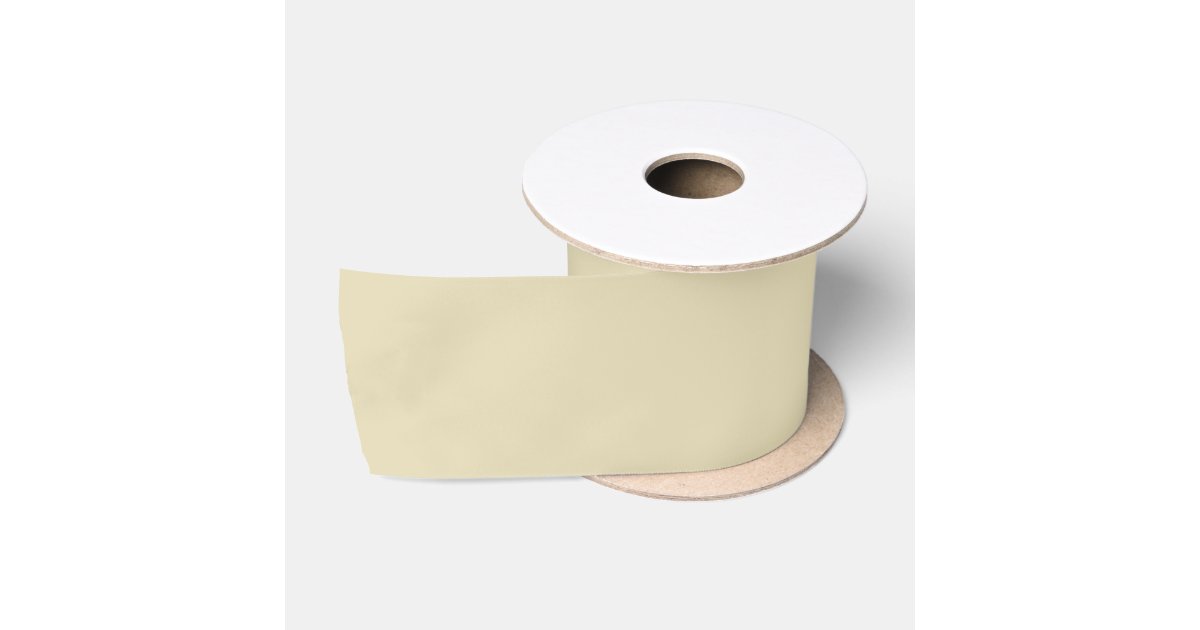 Golden Sandy Tan Color Satin Ribbon | Zazzle