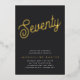 Golden Script 70th Birthday Party Foil Invitation | Zazzle