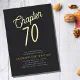 Golden Script Chapter 70 70th Birthday Party Foil Invitation | Zazzle