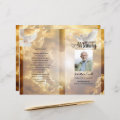 Golden sky Funeral Program template | Zazzle