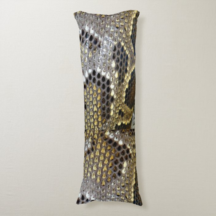 Golden snake skin pattern body pillow | Zazzle.com