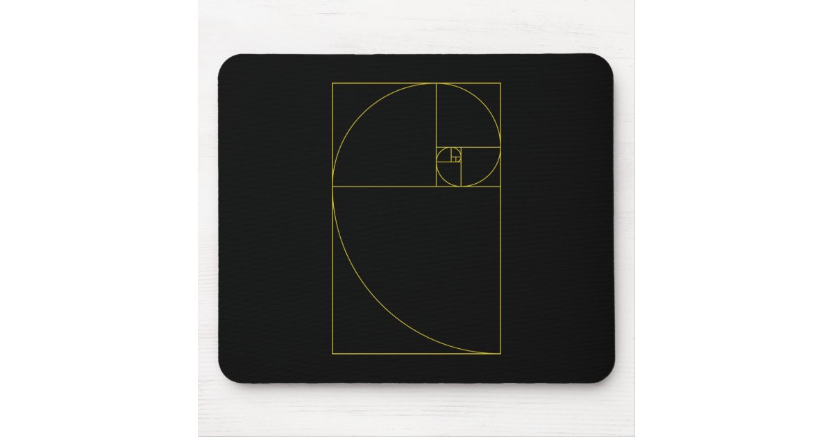 Golden Spiral Sacred Geometry Mouse Pad | Zazzle