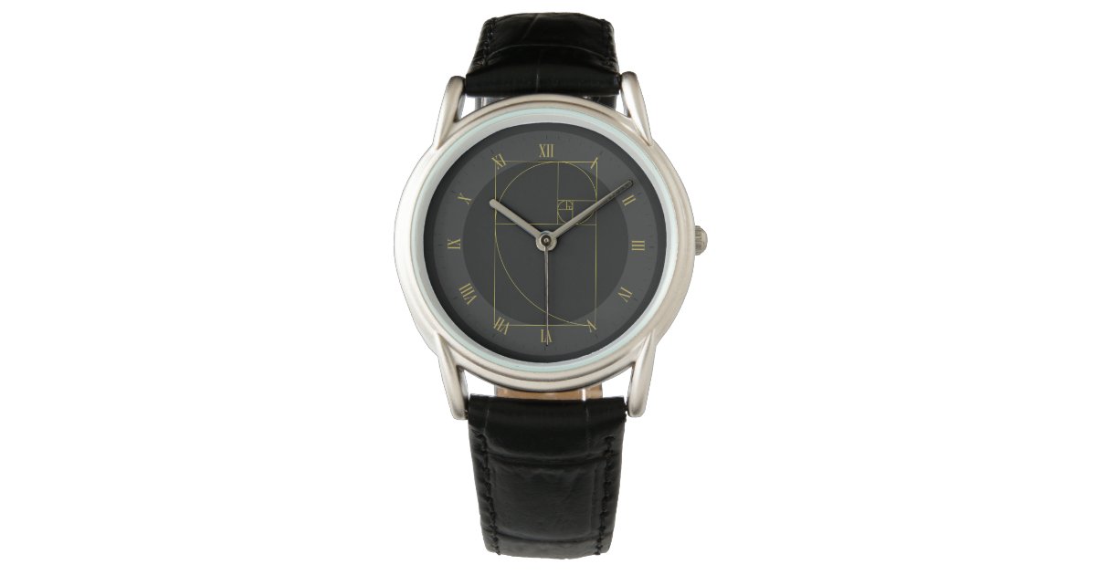 Golden Spiral Sacred Geometry Watch | Zazzle