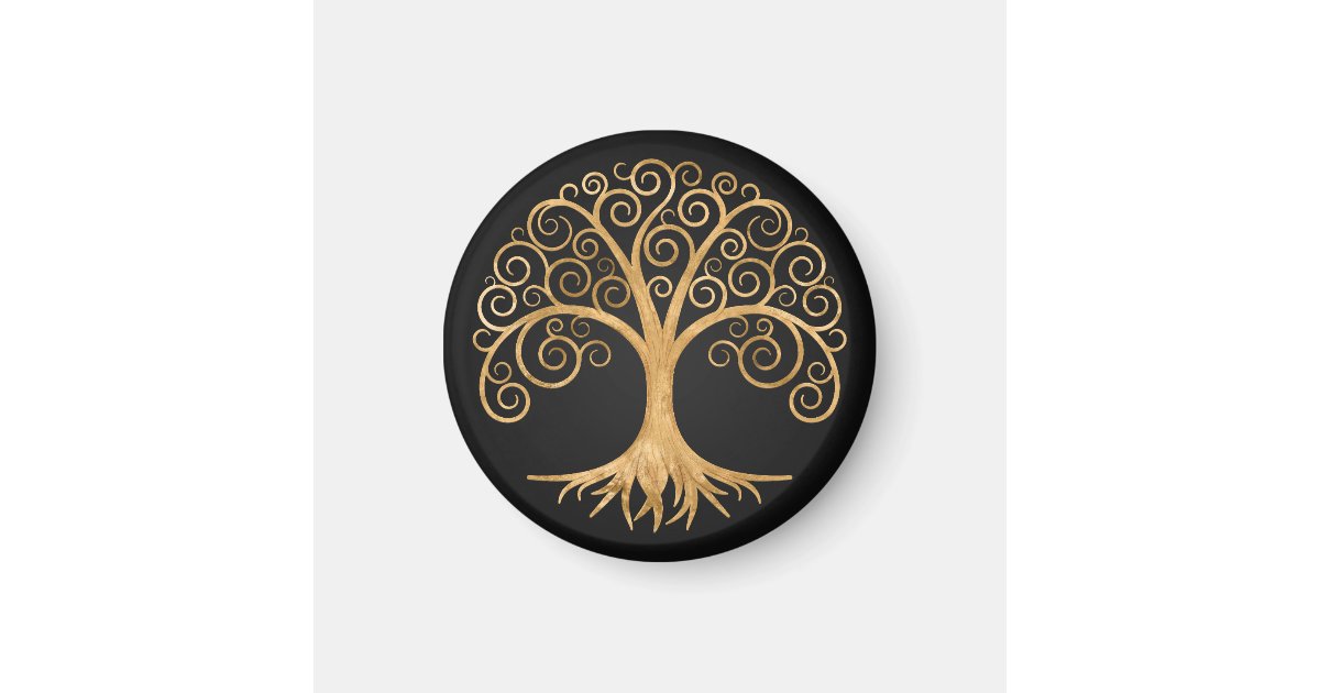 Golden Spiral Tree of Life Magnet | Zazzle