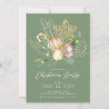 Golden Star Christmas Party Invitation | Zazzle