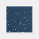 Golden Star on Blue Night Pattern Napkins | Zazzle