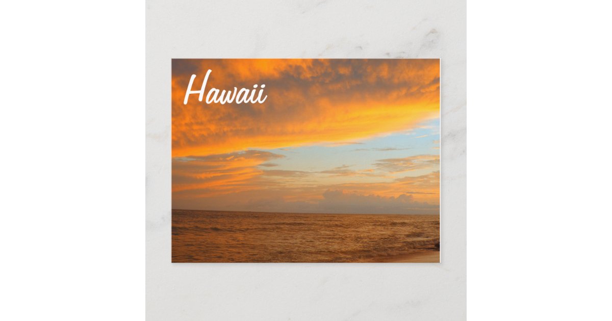 Golden Sunset Postcard | Zazzle
