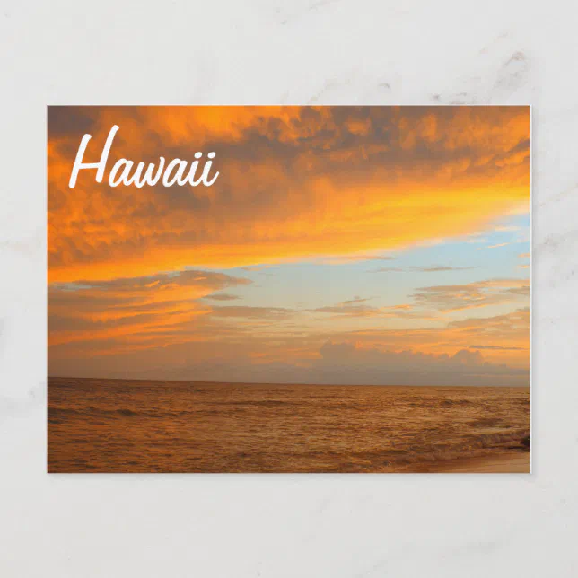 Golden Sunset Postcard | Zazzle