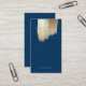 Golden Swash Logo Prussian Blue Earring Display Business Card | Zazzle