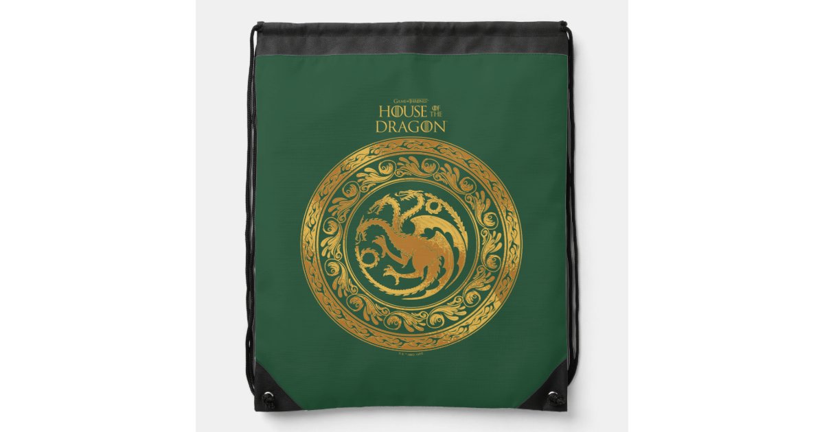 Golden Targaryen Crest Drawstring Bag | Zazzle