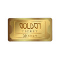 Golden Ticket Admit One Stars Free Entry Vintage Label | Zazzle