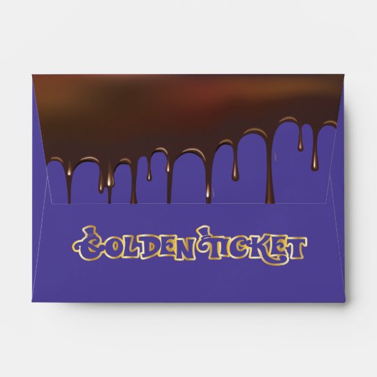 Golden Ticket, Chocolate Party Envelope | Zazzle.com