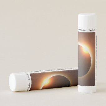 Golden Total Solar Eclipse Lip Balm | Zazzle