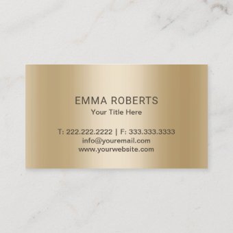 Golden Tree Logo Modern Gold Foil Business Card | Zazzle