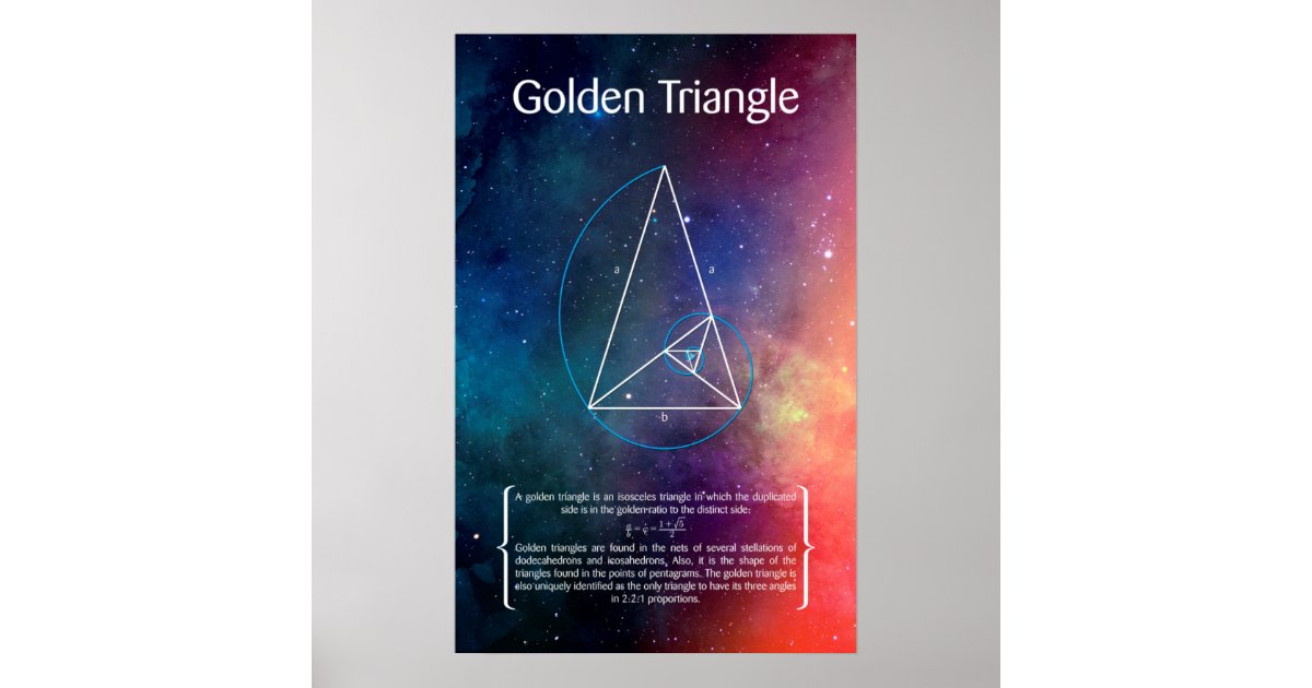 Golden Triangle Poster | Zazzle