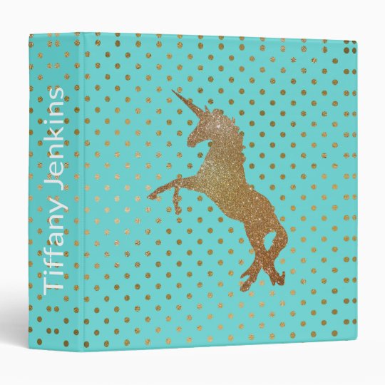 Golden Unicorn scrapbook binder | Zazzle.com