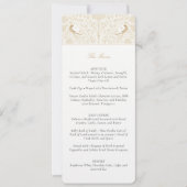 Golden Victorian Wedding Menu Card | Zazzle