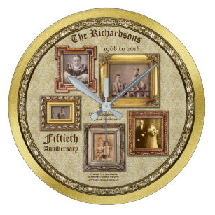 Picture Frame Wall Clocks | Zazzle