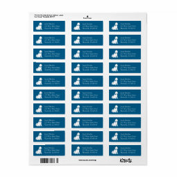 Goldendoodle Dog Baby Shower Boy Blue Label | Zazzle