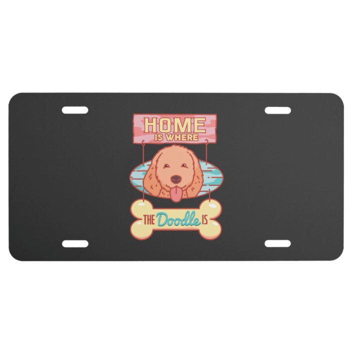 Goldendoodle Dog License Plate | Zazzle.com
